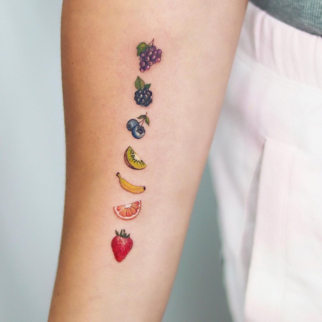 25 Impressive Fruit Tattoos To Sink Your Teeth Into