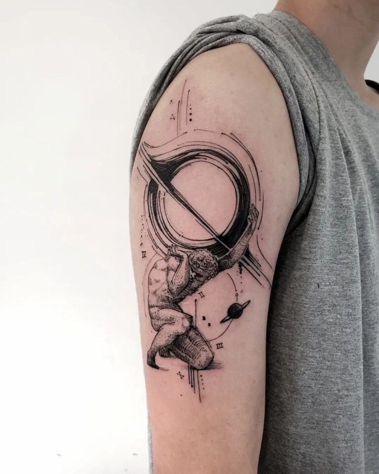 21 Amazing Atlas Tattoos That'll Unlock Your Celestial Power