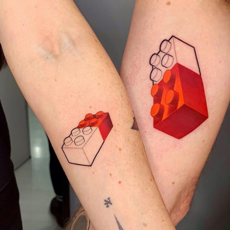 20 Must-see Lego Tattoo Ideas For Die-Hard Lego Fans