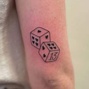 25 Ultimate Dice Tattoos That'll Make You Feel Like A Winner