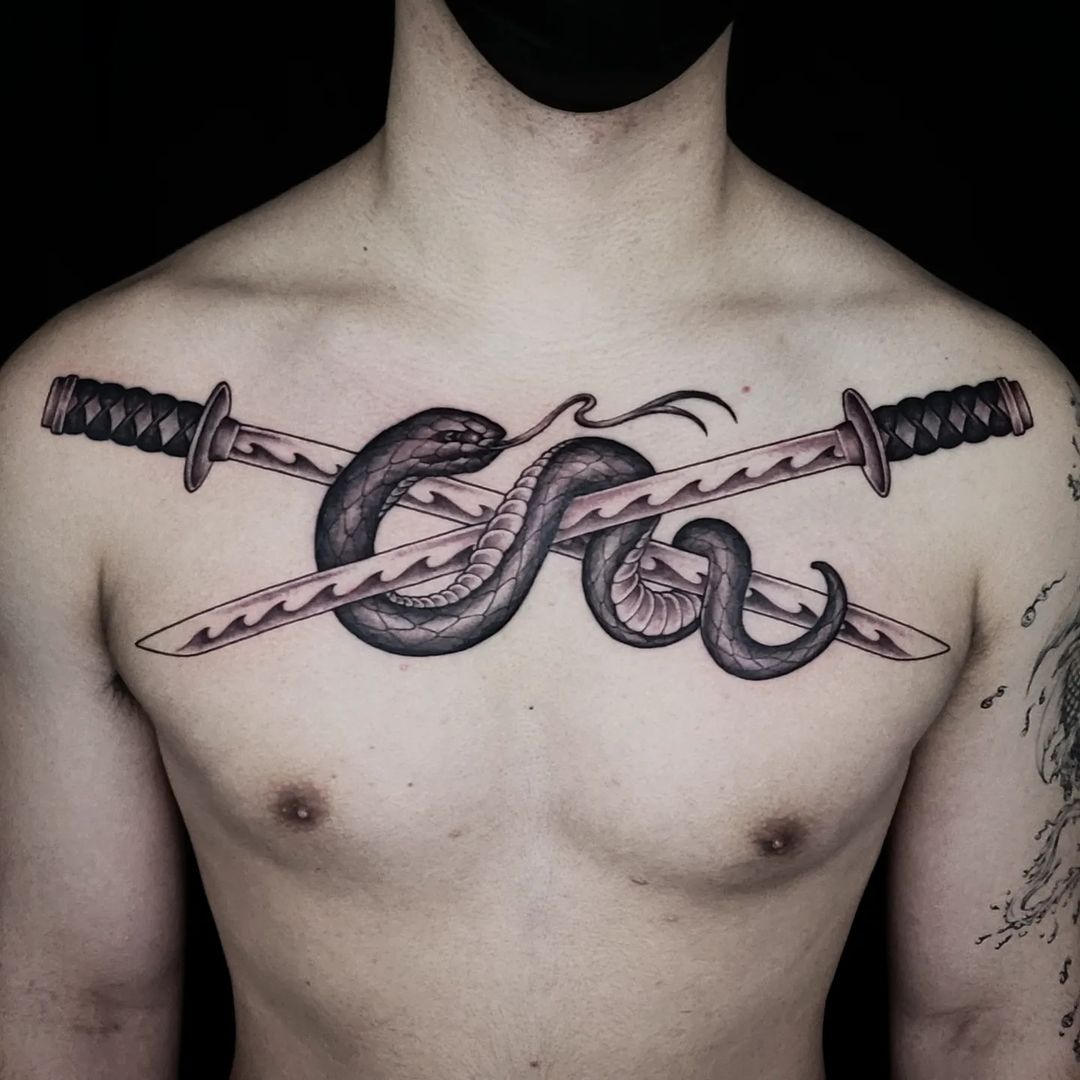 18 Incredible Katana Tattoos to Unleash Your Inner Samurai
