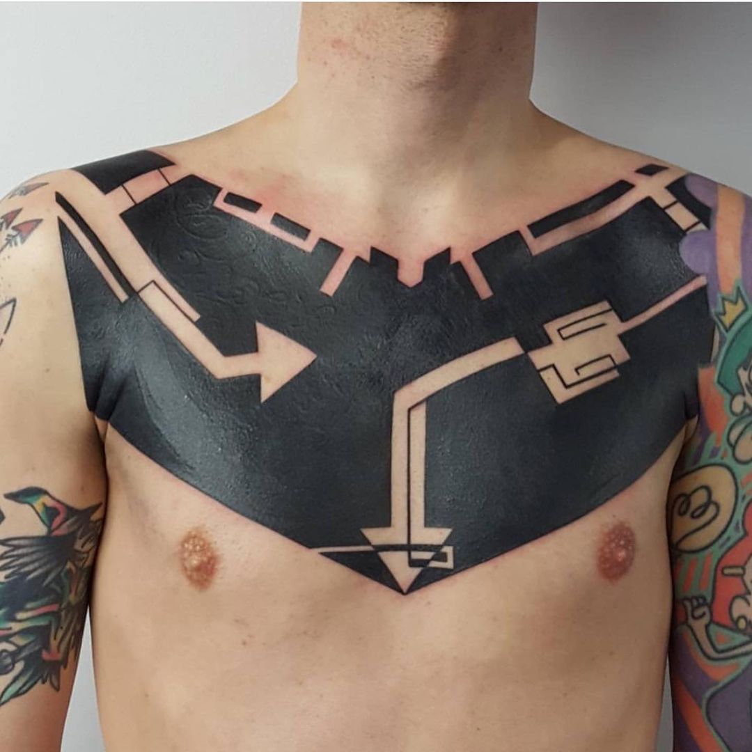 20 Superior Blackout Tattoos Made For The Courageous Ones