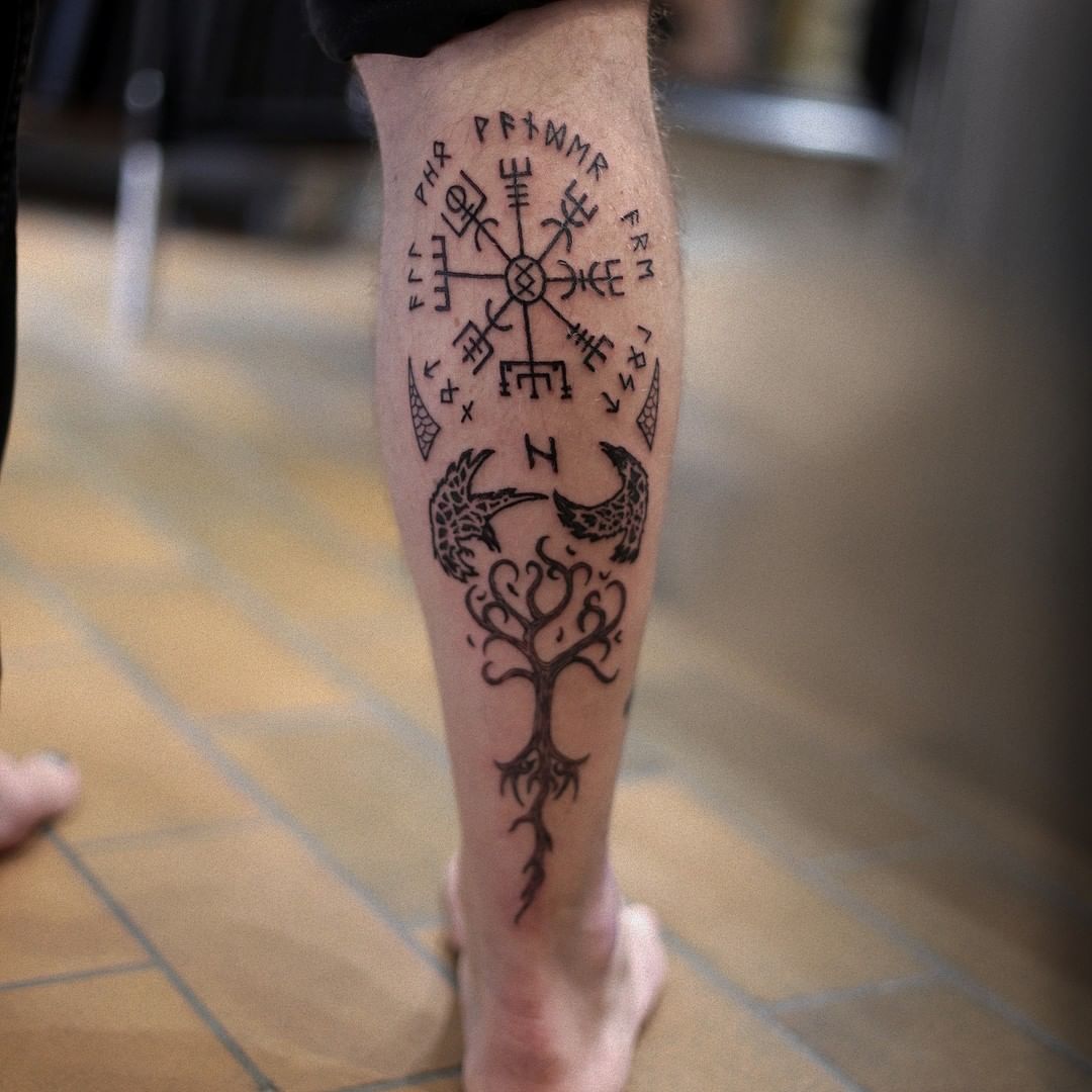 20 Impressive Nordic Tattoos To Show Your Inner Viking